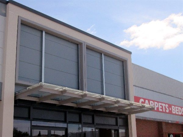 SC156 Suspended Glass Canopies Retail Development - Urban Design ...