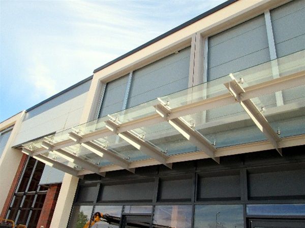 SC156 Suspended Glass Canopies Retail Development - Urban Design ...