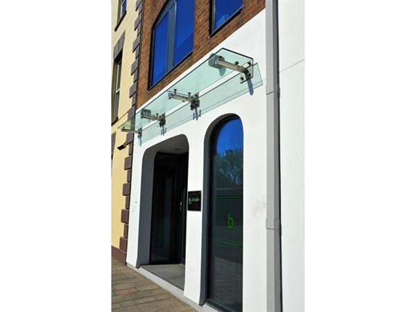 SC120 Stainless Steel Suspended Glass Canopy Banking offices - Urban ...