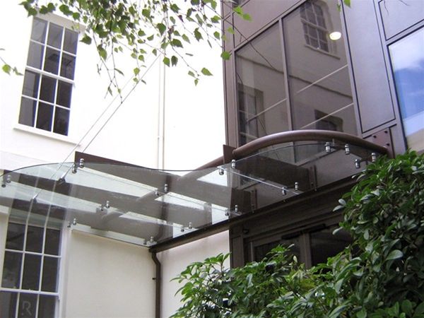 SC104 Suspended Glass feature Canopy Offices Cheltenham - Urban Design ...