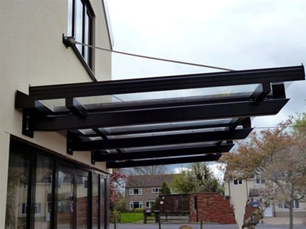 SC126 Suspended Glass Patent Glazed Canopy Offices Brinksworth - Urban ...