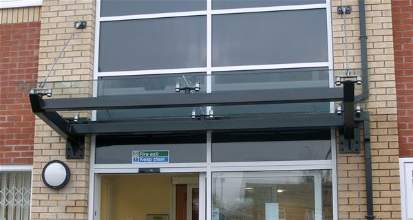 SC35 Suspended Glass Canopy Offices Wakefield - Urban Design ...