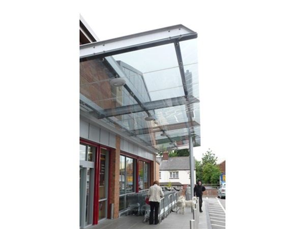 SC18 Suspended Glass Canopy Supermarket Leeds - Urban Design ...