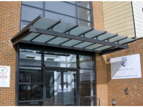 SC40 Suspended Satin Glass Canopy Offices Tunbridge Wells - Urban ...